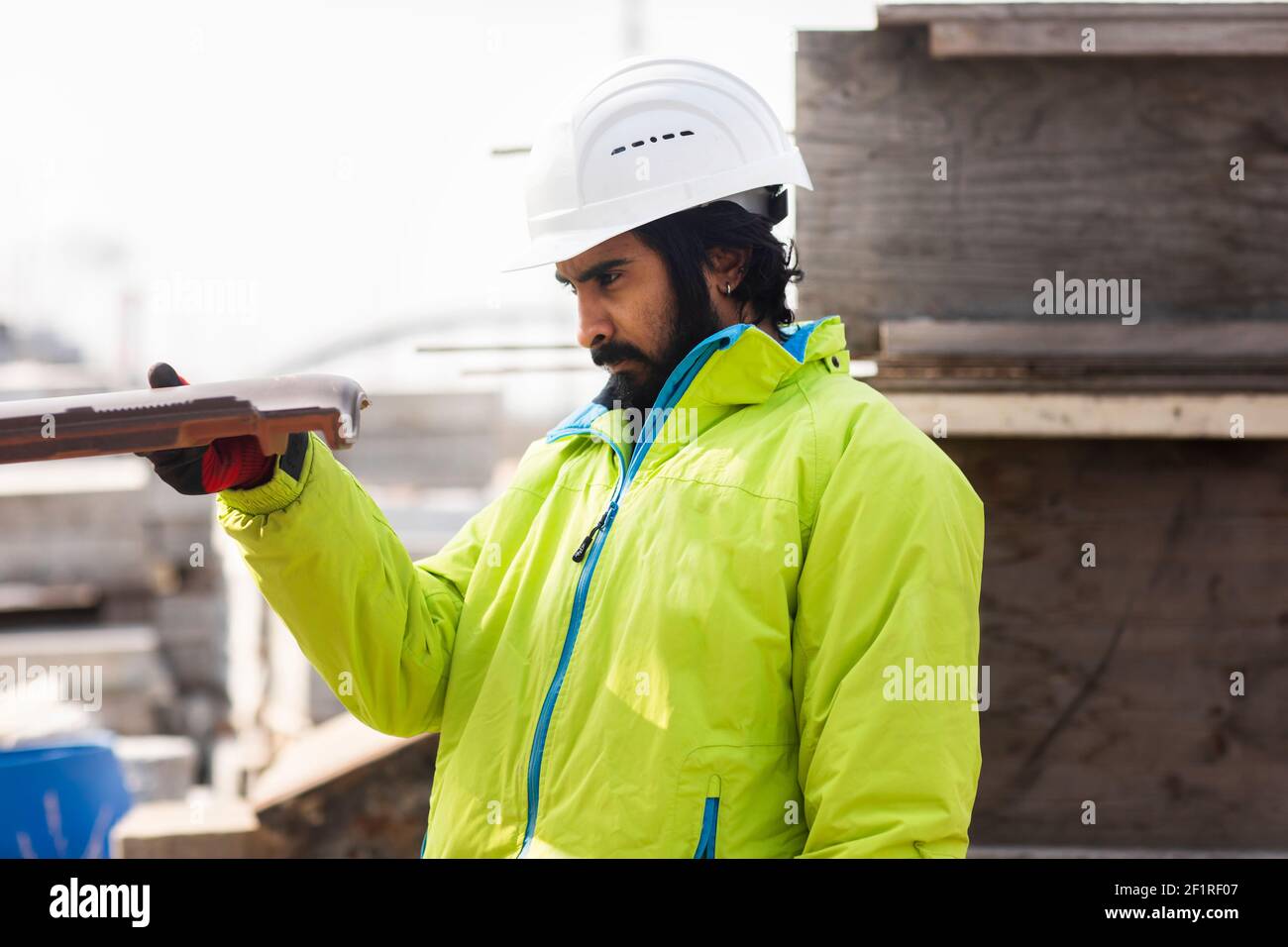Working blue helmet hi-res stock photography and images - Alamy