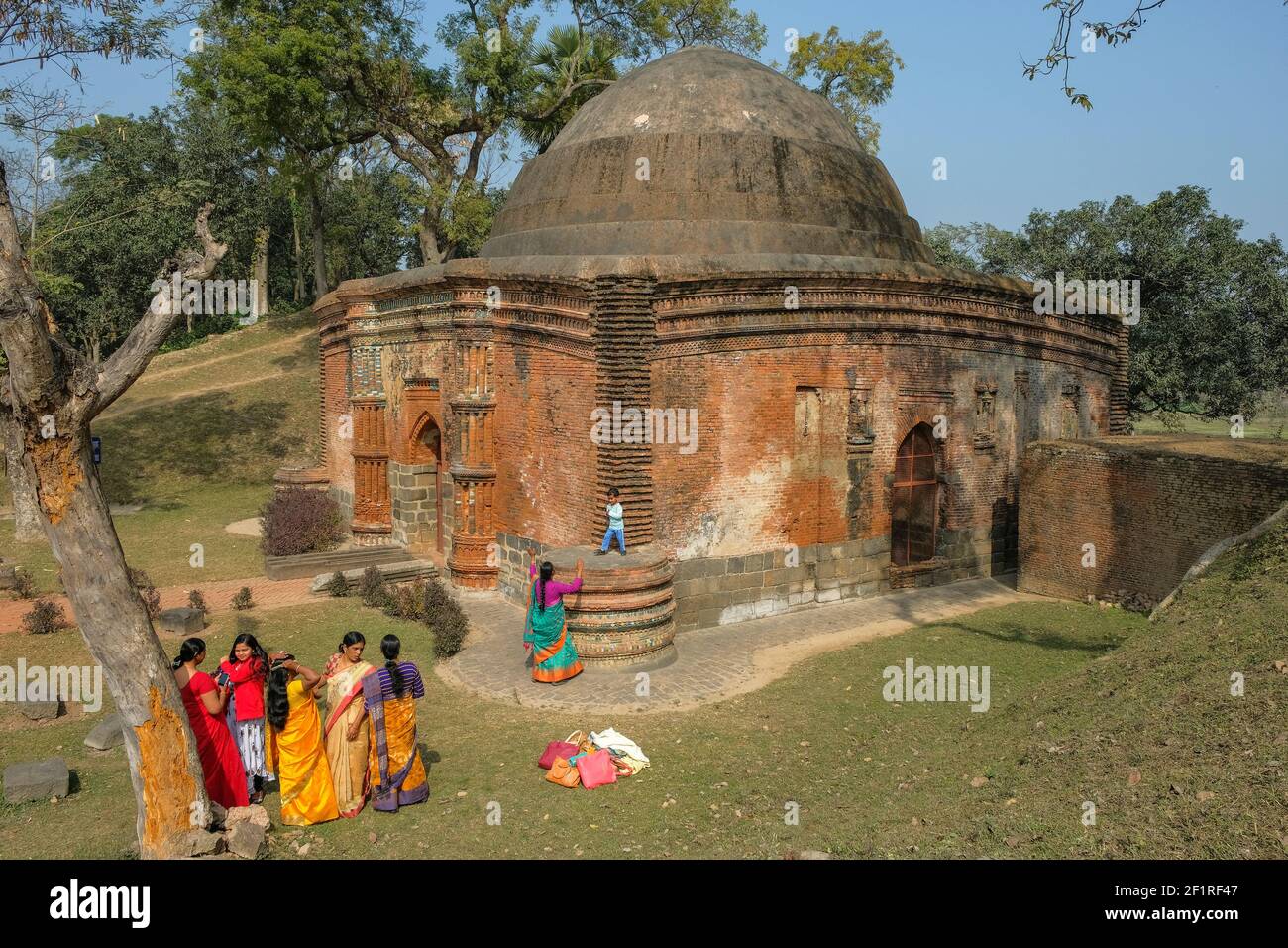 Gour, India - January 2021: People visiting the Gumti Darwaza ruins of ...