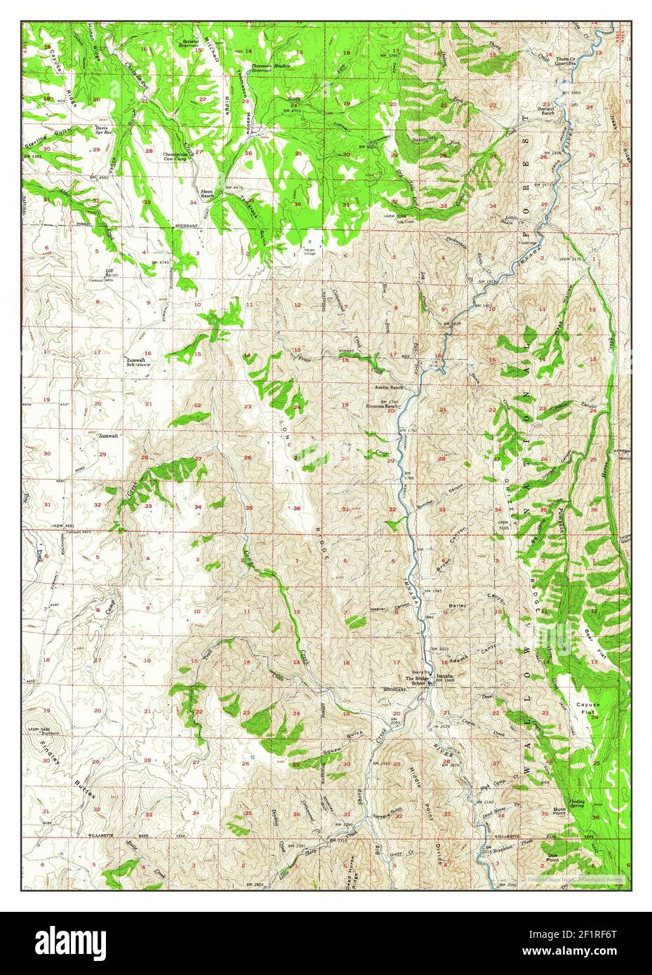 Map of imnaha hi-res stock photography and images - Alamy