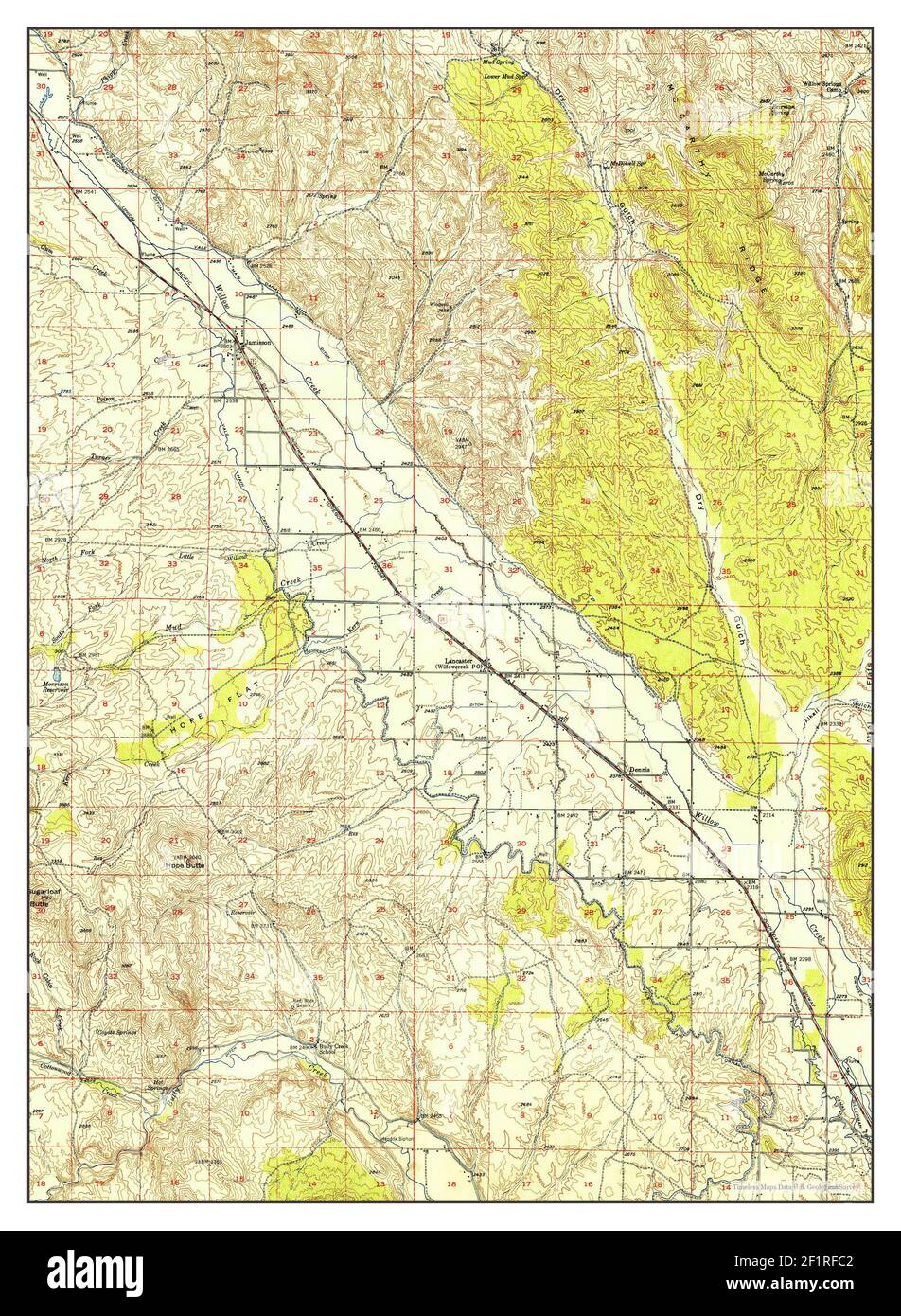 Jamieson, Oregon, map 1950, 1:62500, United States of America by ...
