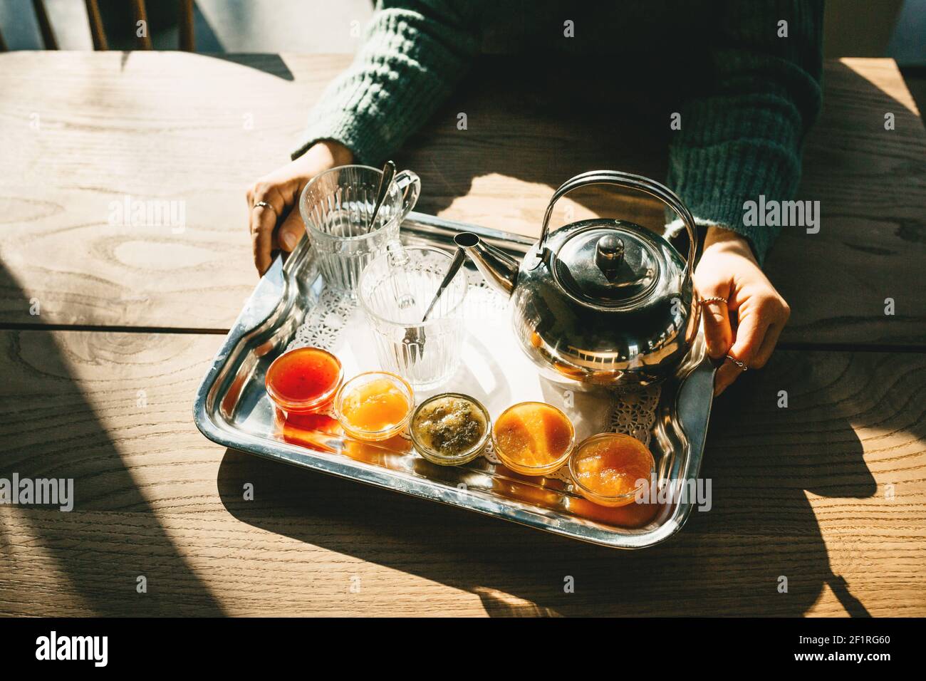 Tea ceremony. Delicious breakfast Stock Photo - Alamy