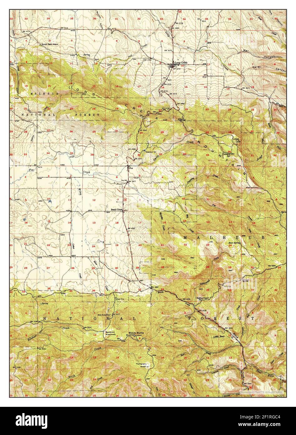 Map Of Long Creek High Resolution Stock Photography and Images - Alamy