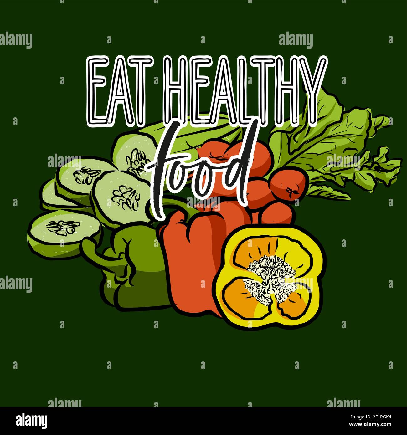Mindful eating and food Stock Vector Images - Alamy