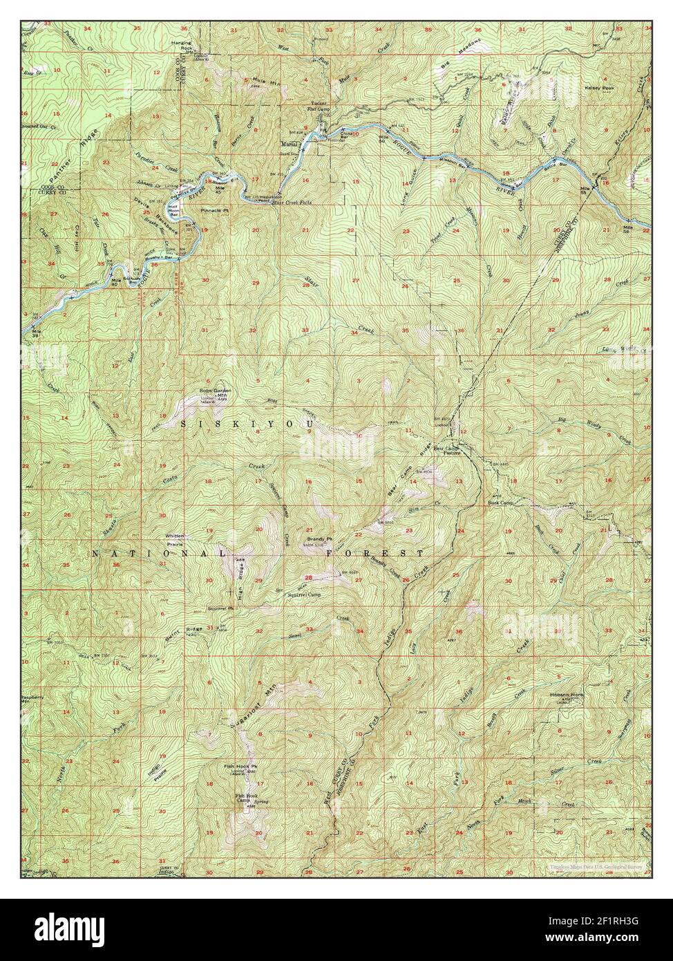 Marial, Oregon, map 1954, 1:62500, United States of America by Timeless ...