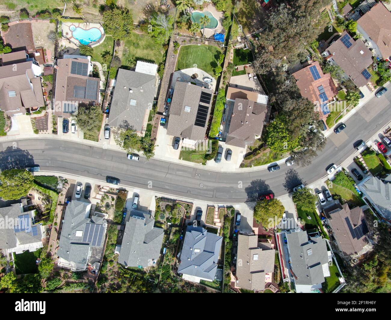 Aerial view upper middle class hi-res stock photography and images - Alamy