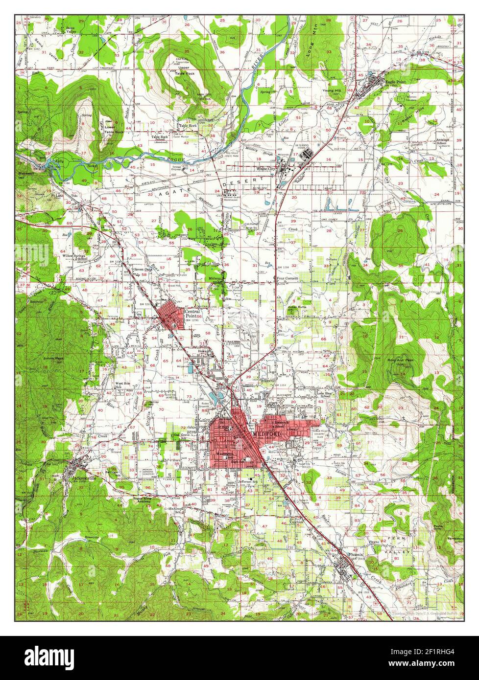 Map of medford Cut Out Stock Images & Pictures - Alamy