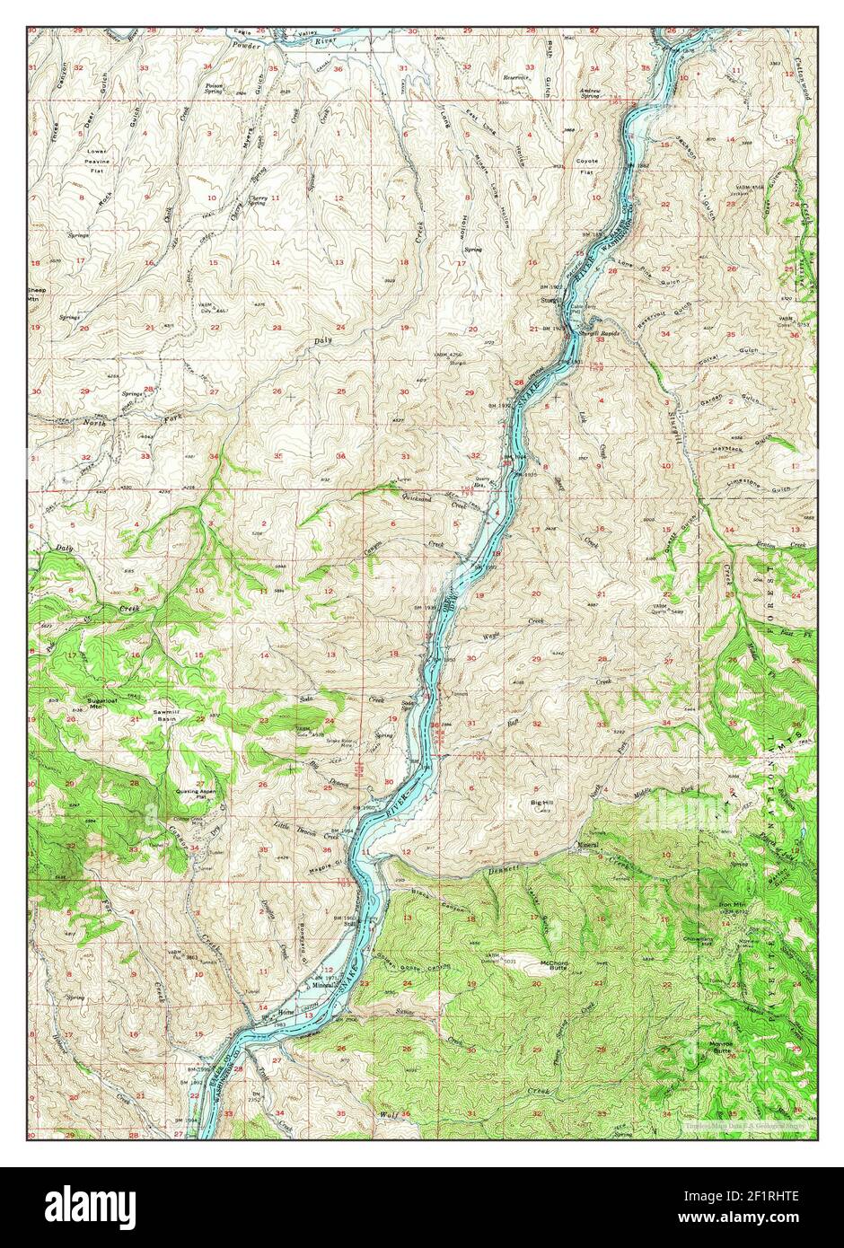 Mineral, Oregon, map 1957, 1:62500, United States of America by ...