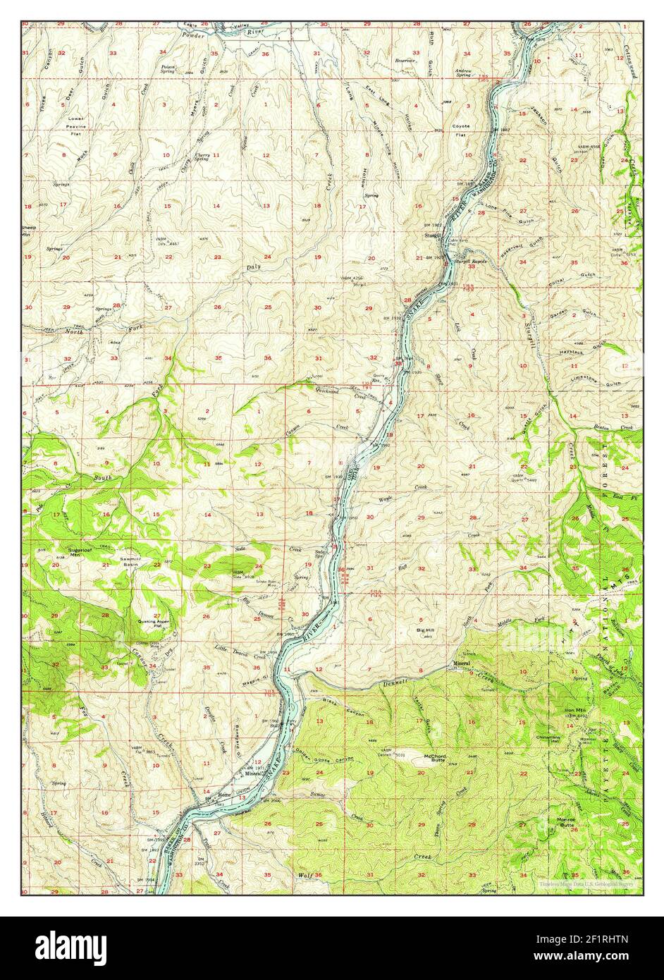 Mineral, Oregon, map 1957, 1:62500, United States of America by ...
