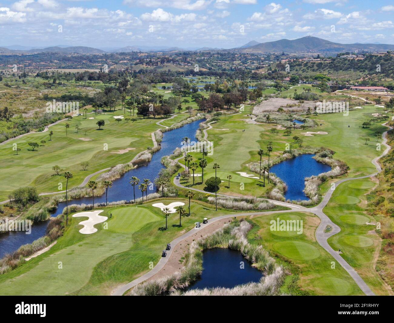Aerial view scenic golf course hi-res stock photography and images - Alamy