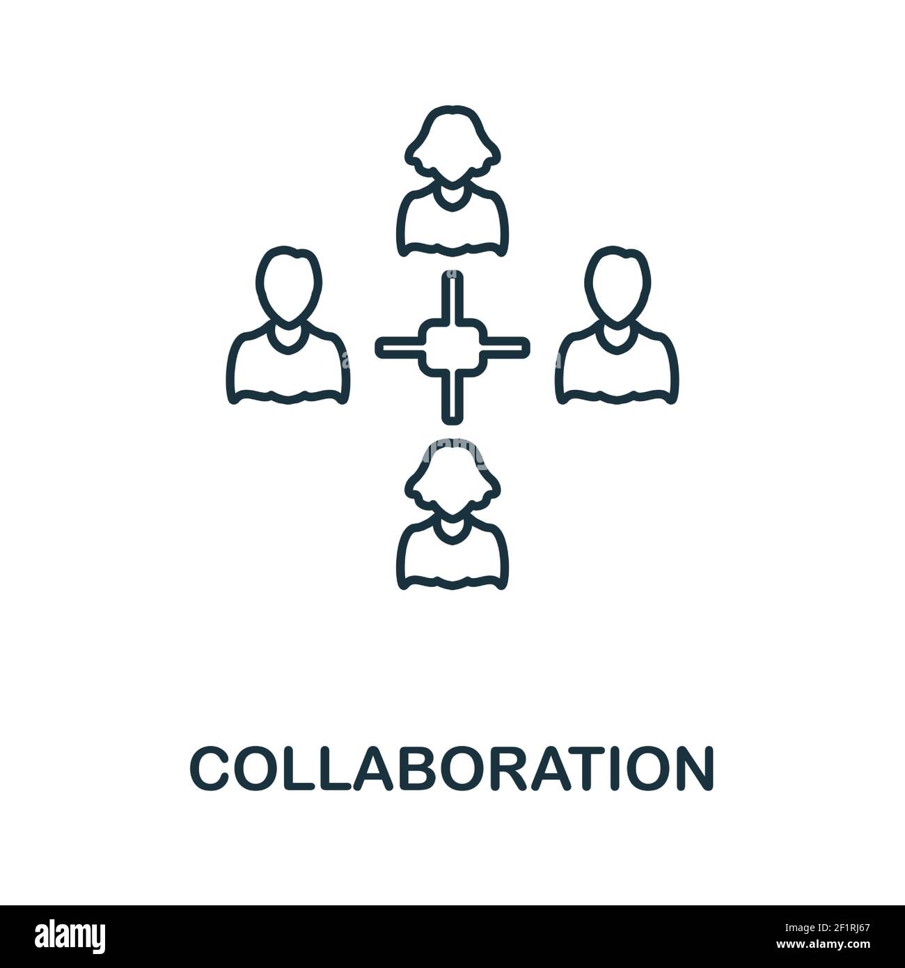 Callaberation icon. Simple element from social media collection ...