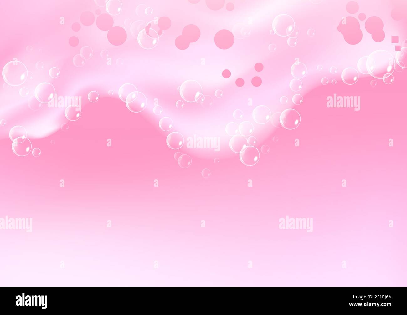 Beautiful light background with Bath pink foam and designed text ...