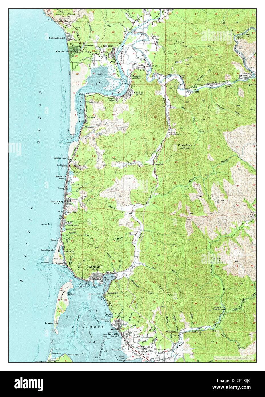 Nehalem map Cut Out Stock Images & Pictures - Alamy