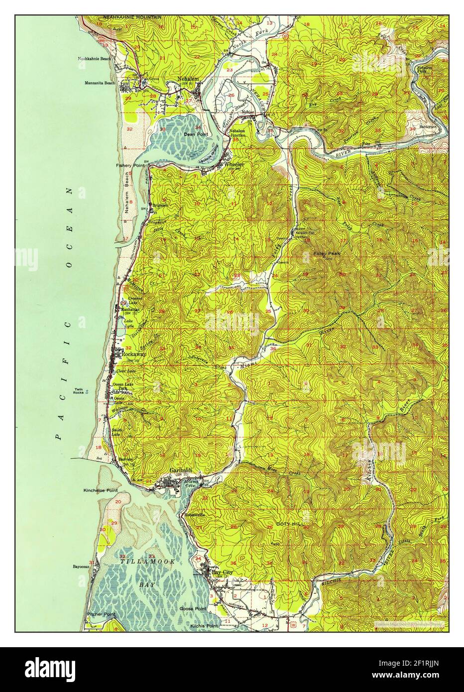 Map of nehalem hi-res stock photography and images - Alamy