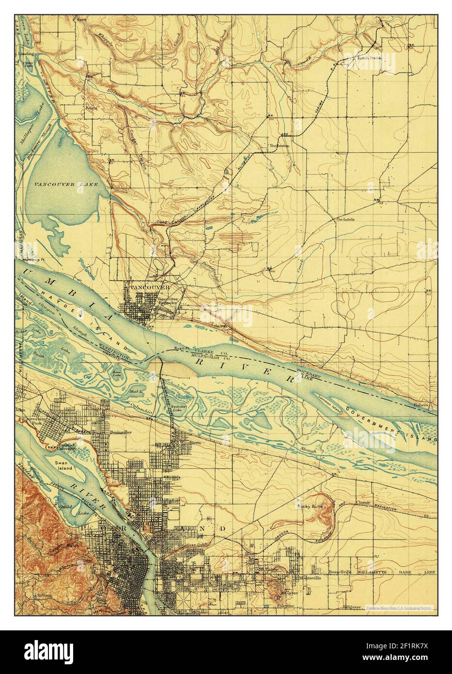 Portland, Oregon, map 1897, 1:62500, United States of America by ...