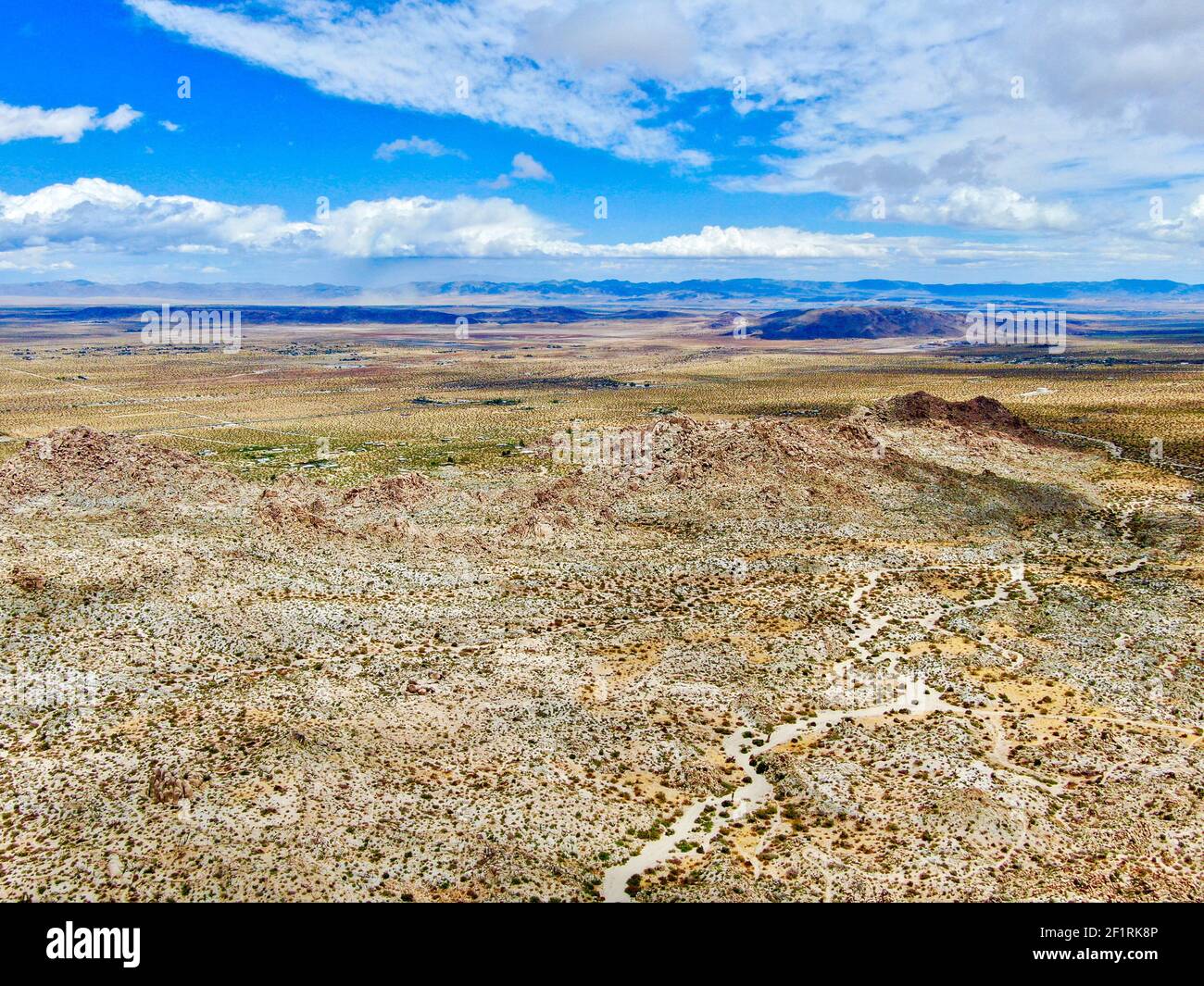 Aerial view of Joshua Tree National Park. USA Stock Photo - Alamy