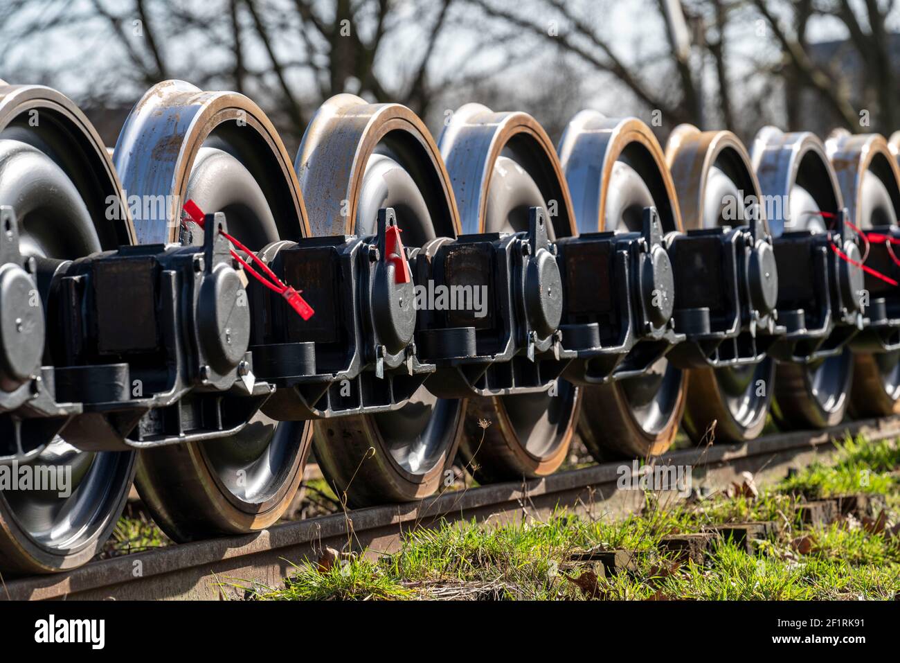 Wheel sets for rail vehicles, maintained and renewed, Herne,NRW ...