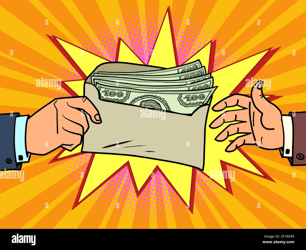 What does a bribe do Stock Vector Images - Alamy