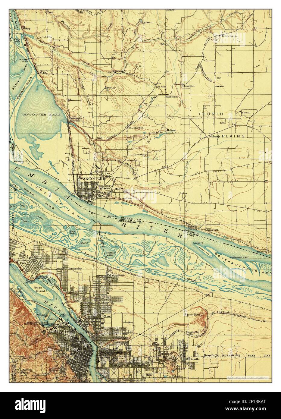Portland, Oregon, map 1905, 1:62500, United States of America by ...