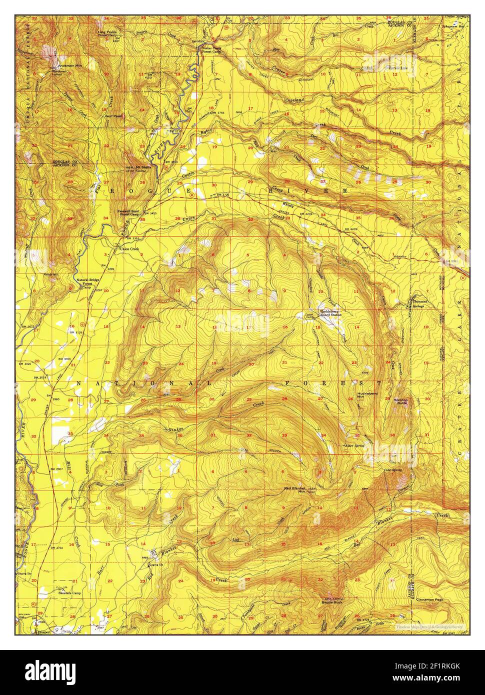 Prospect, Oregon, map 1956, 1:62500, United States of America by ...