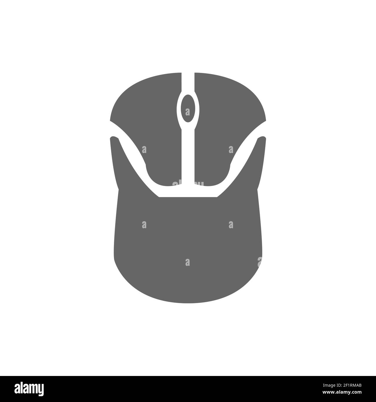 Computer mouse Icon in trendy flat style isolated on grey background ...
