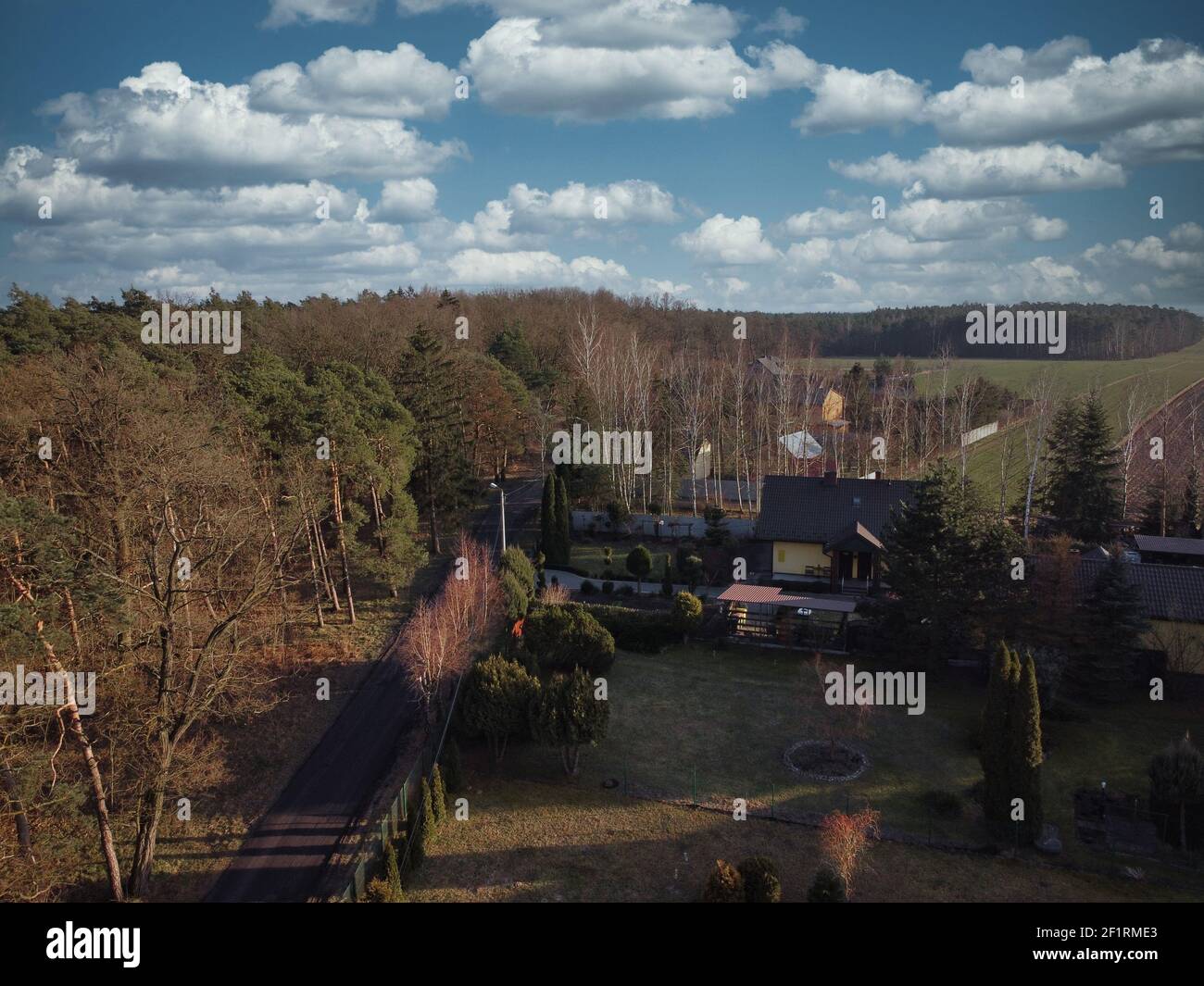 Village seen from above hi-res stock photography and images - Alamy
