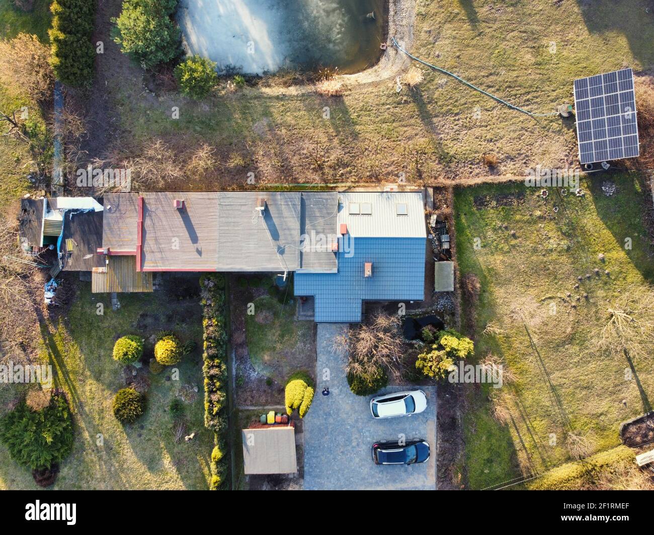 Village seen from above hi-res stock photography and images - Alamy