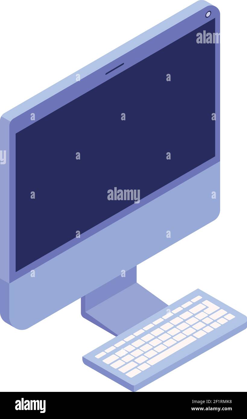 purple desktop computer Stock Vector Image & Art - Alamy