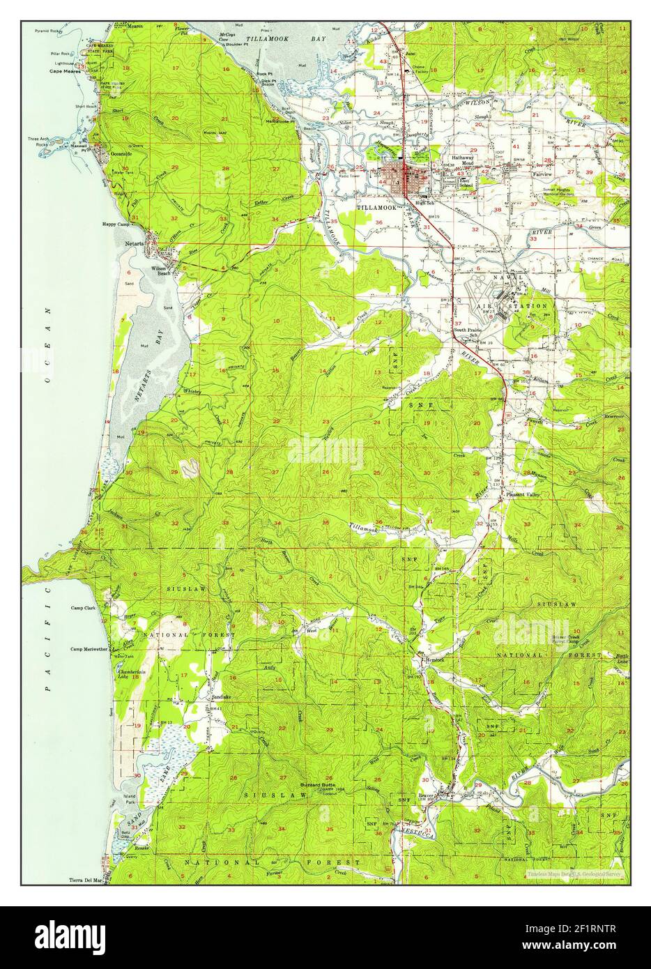 Tillamook Map High Resolution Stock Photography and Images - Alamy