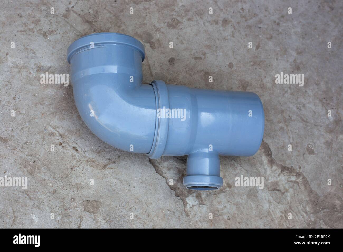 installation of a sewer pipe. Connection of plastic pipe construction ...