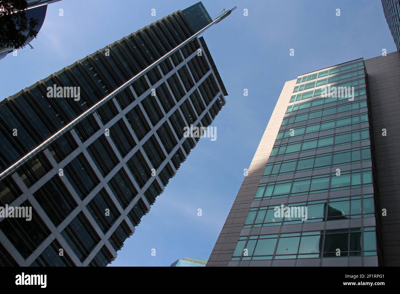 modern glass buildings in singapore Stock Photo - Alamy