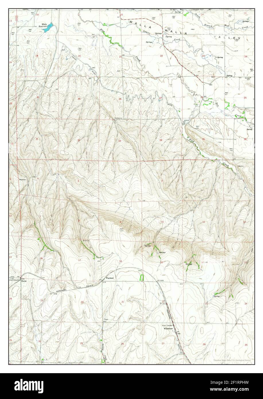Waterman, Oregon, map 1966, 1:24000, United States of America by ...