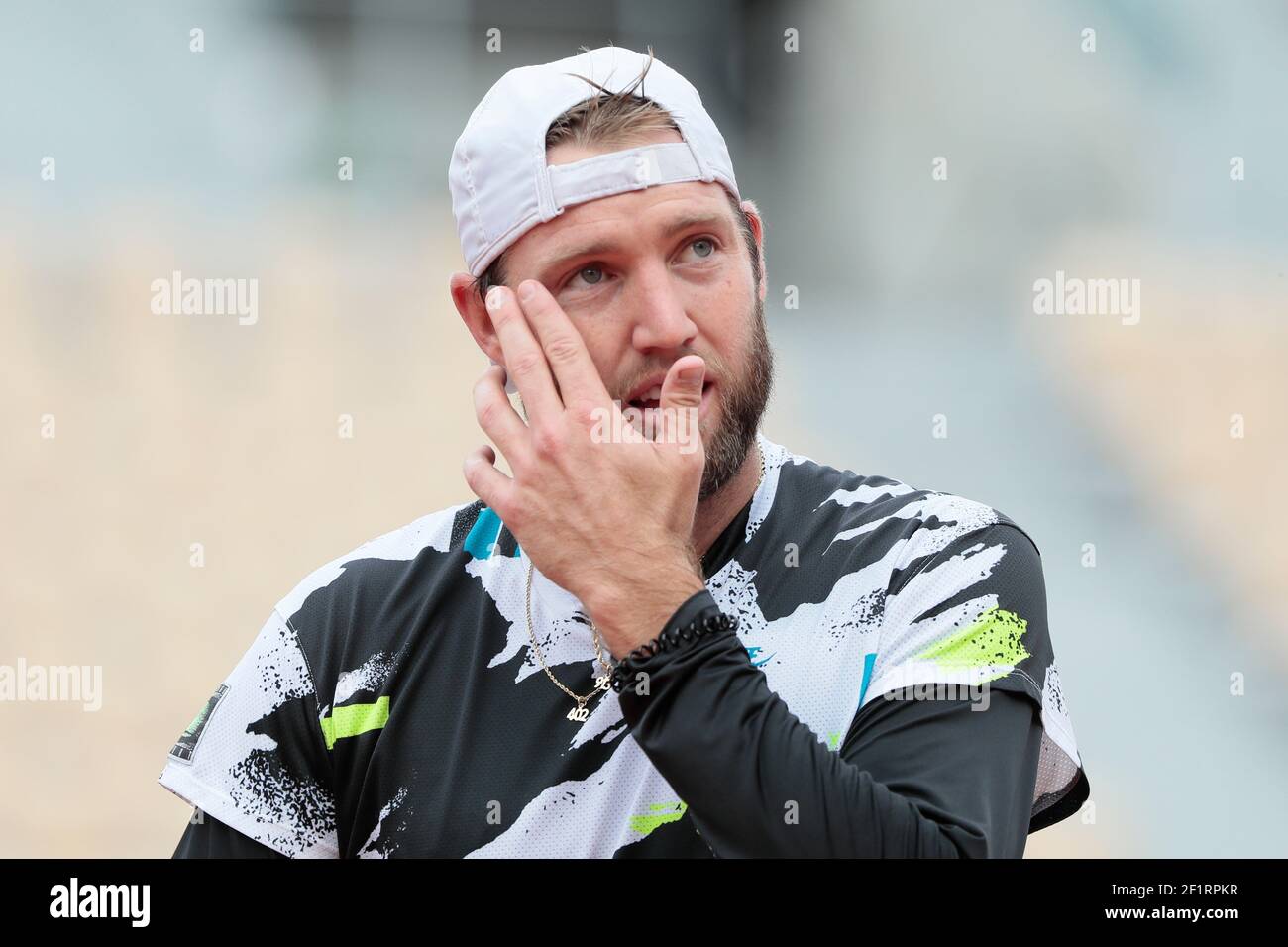 Jack Sock (USA) during the Roland Garros 2020, Grand Slam tennis ...
