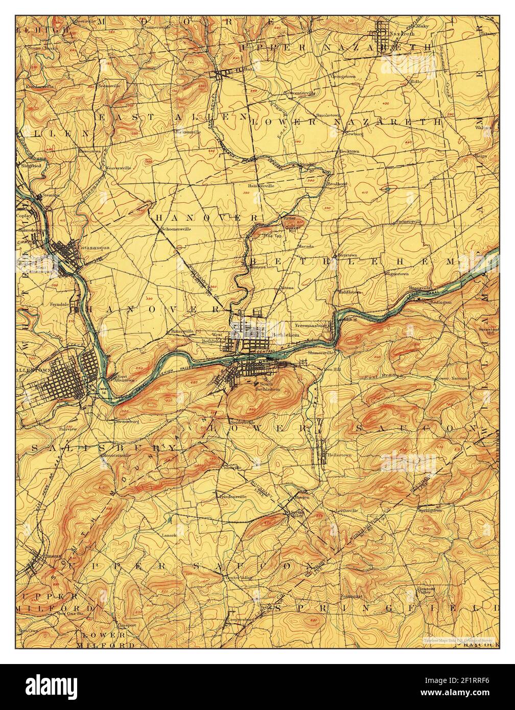 Allentown map hi-res stock photography and images - Alamy