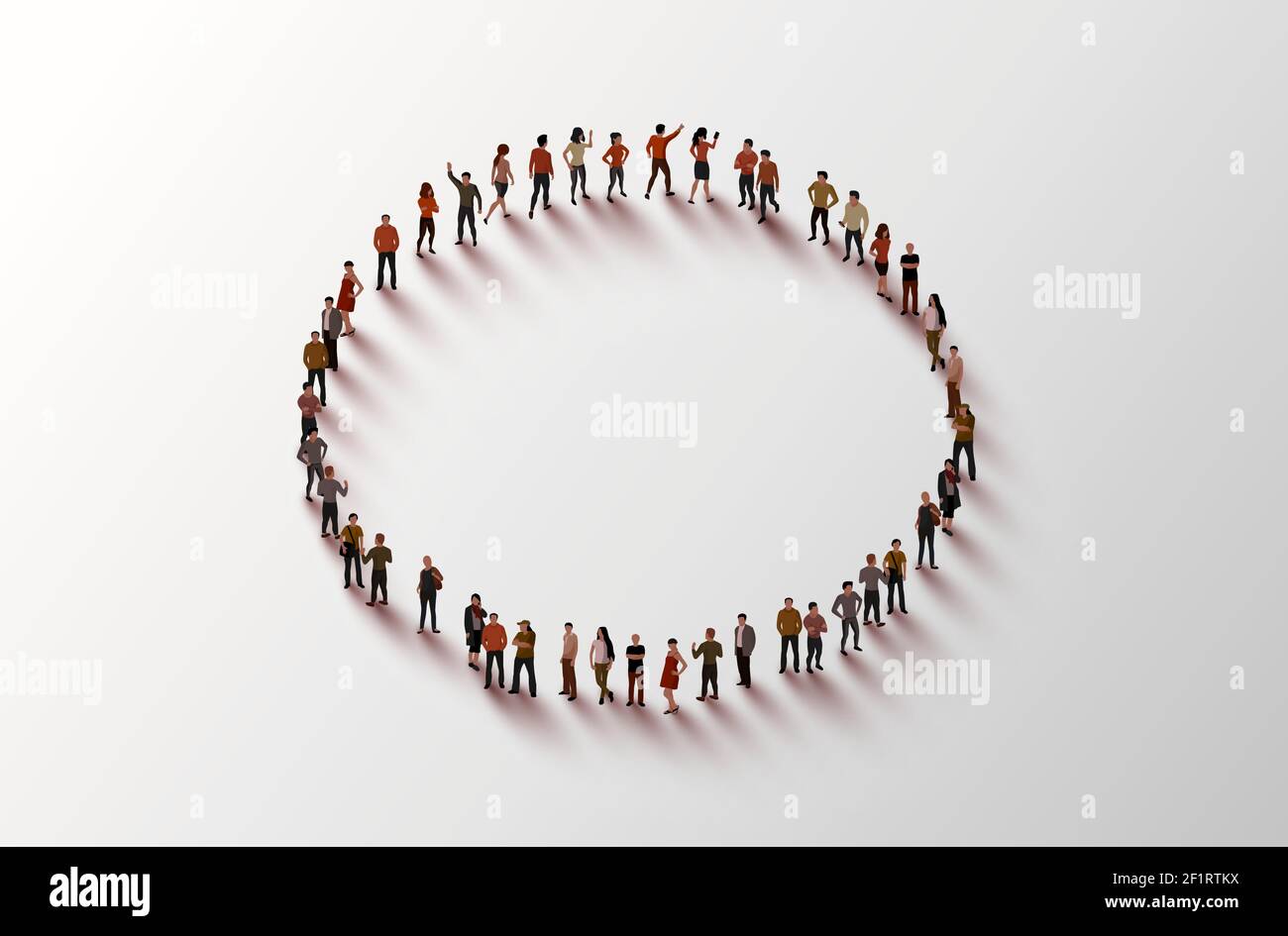 People walking in a circle Stock Vector Images - Alamy