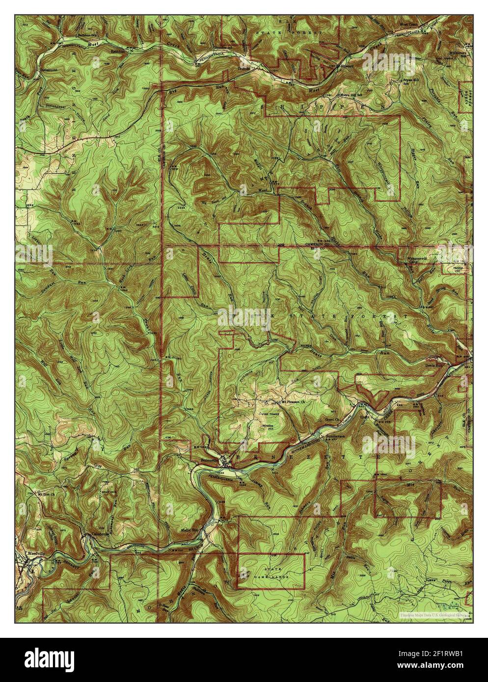 Map of benezette hi-res stock photography and images - Alamy