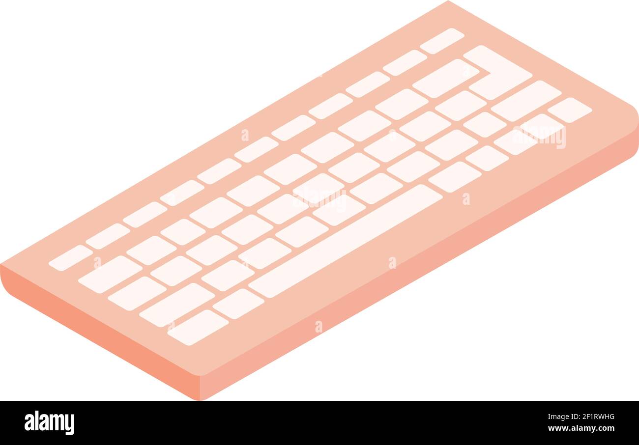 pink desktop keyboard Stock Vector Image & Art - Alamy