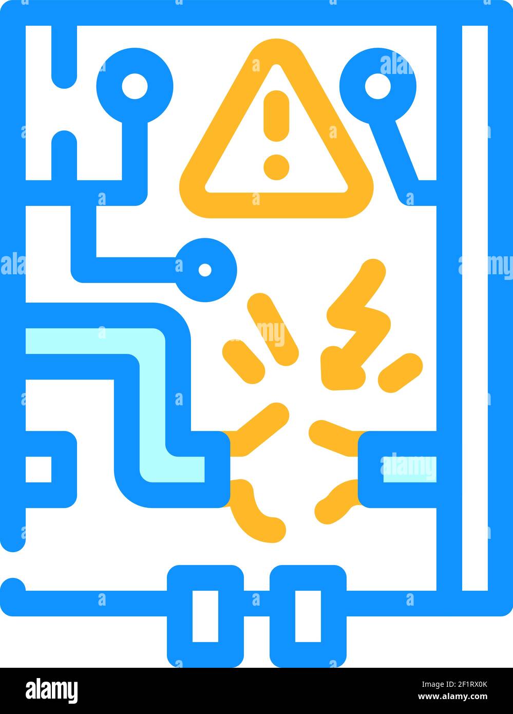 electrical networks repair color icon vector illustration Stock Vector ...