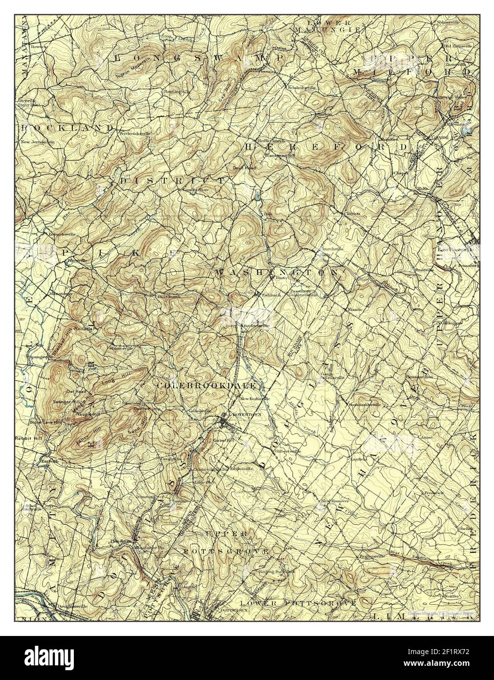 Boyertown map hi-res stock photography and images - Alamy