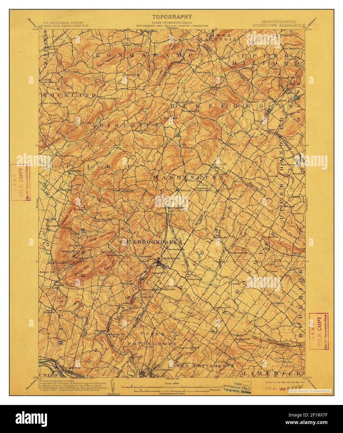 Map of boyertown hi-res stock photography and images - Alamy