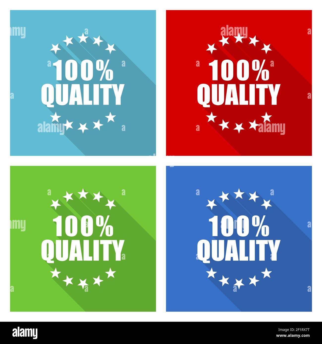Quality icon set, flat design vector illustration in eps 10 for ...