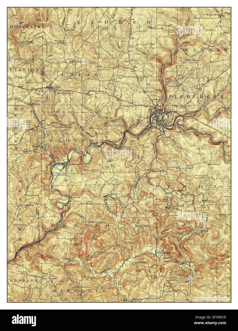 Map of brookville hi-res stock photography and images - Alamy