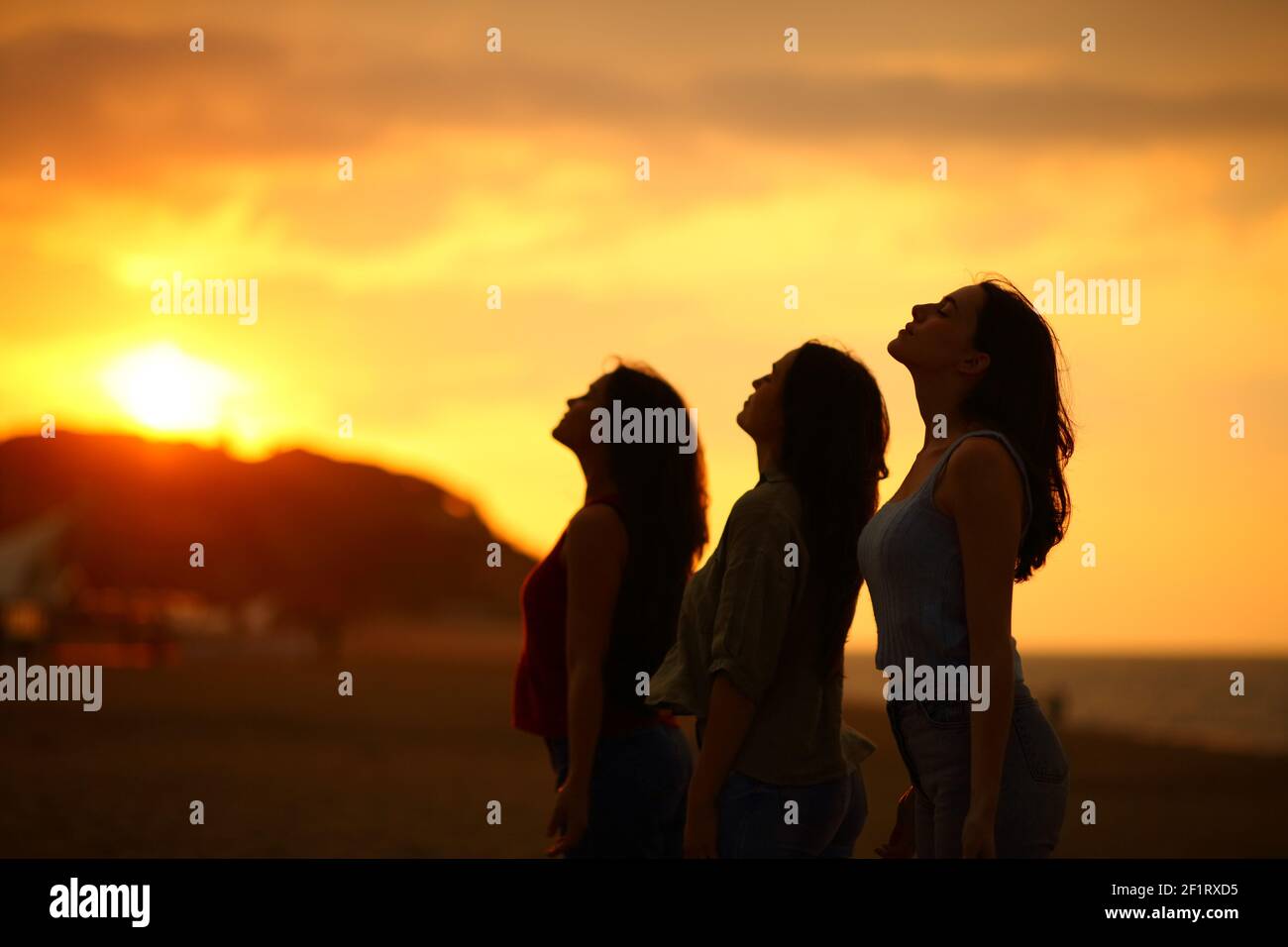 Women enjoying morning sunshine hi-res stock photography and images - Alamy