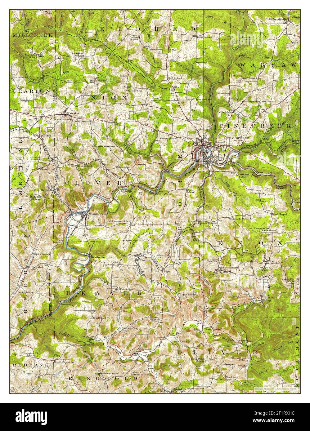 Map of brookville hi-res stock photography and images - Alamy