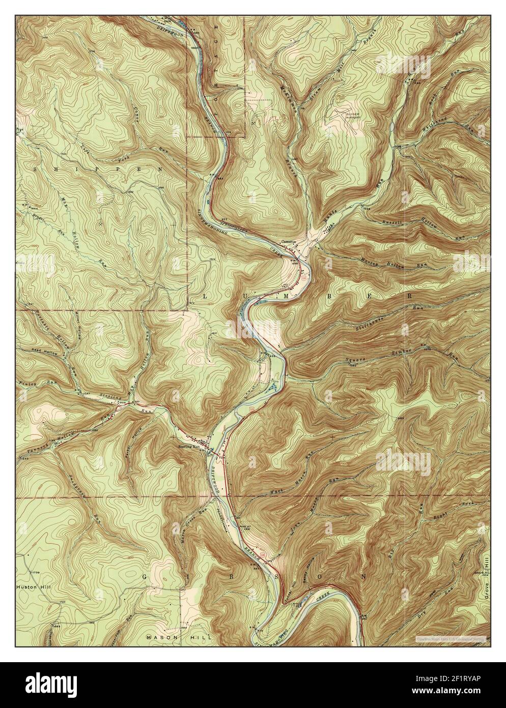 Cameron, Pennsylvania, map 1947, 1:24000, United States of America by ...