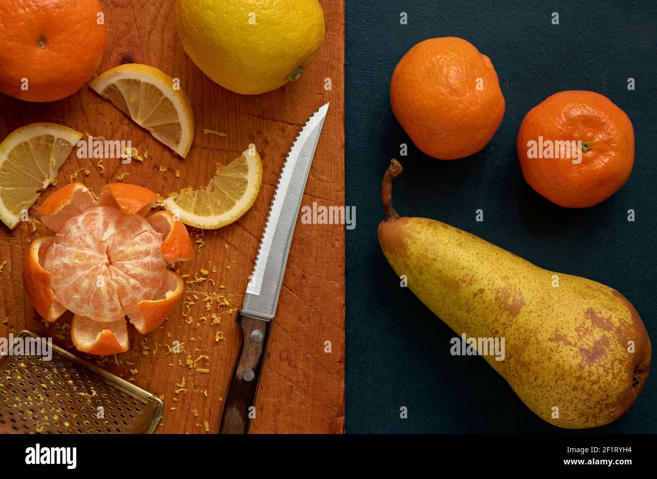 Fresh fruit still life, close up, healthy diet Stock Photo - Alamy