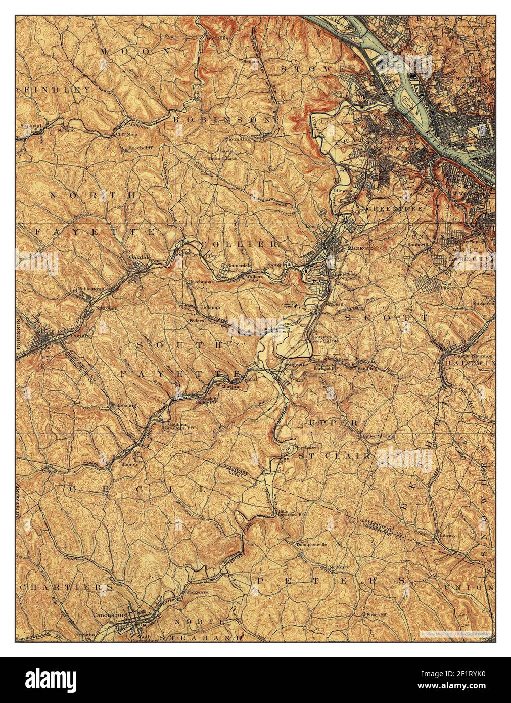 Carnegie, Pennsylvania, map 1906, 1:62500, United States of America by ...