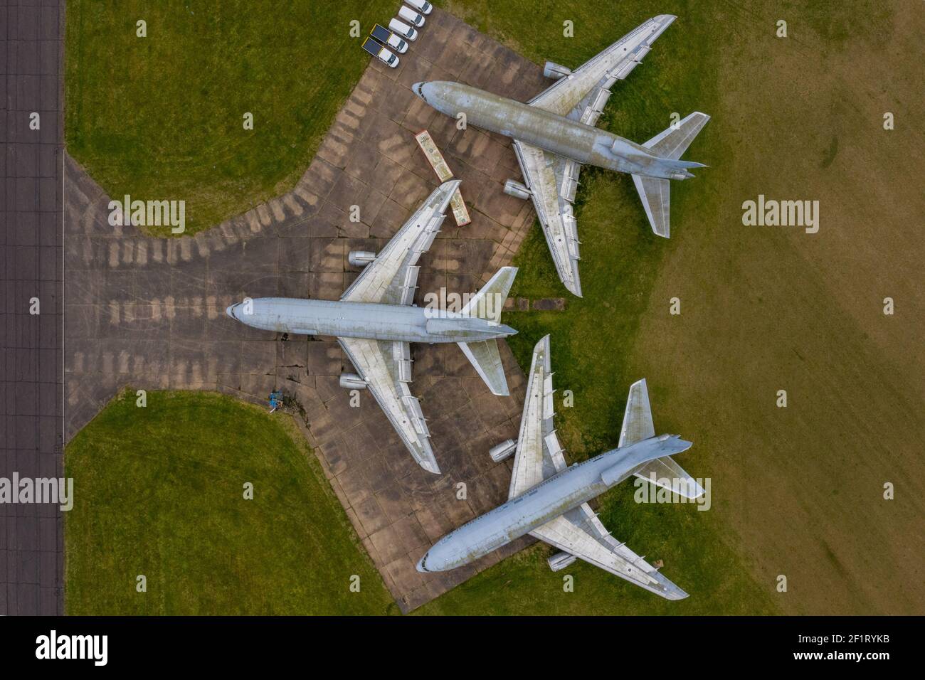Bruntingthorpe in Leicestershire. old airfield used for storage and ...