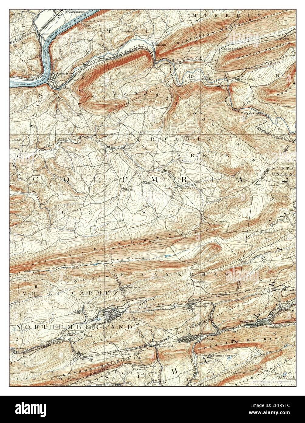 Catawissa, Pennsylvania, map 1889, 1:62500, United States of America by ...
