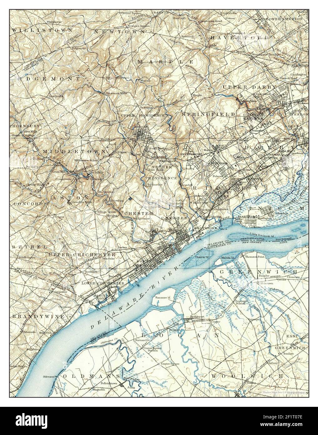 Chester, Pennsylvania, map 1894, 1:62500, United States of America by ...