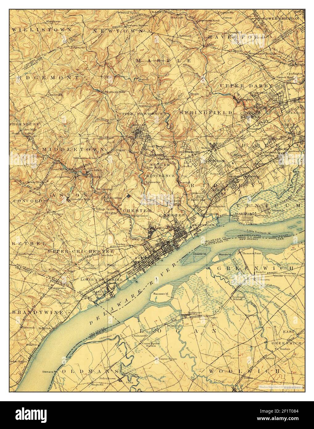 Chester pennsylvania map hi-res stock photography and images - Alamy